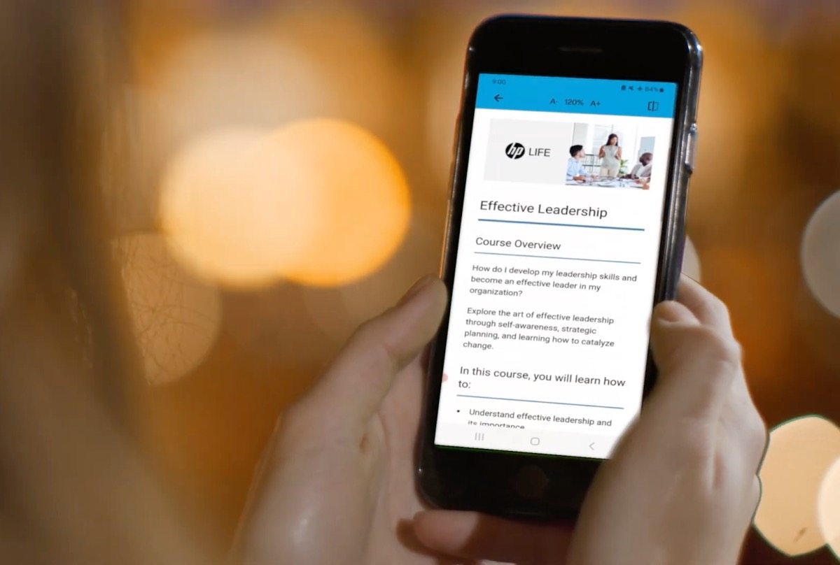 Learn Offline With the HP LIFE Mobile App